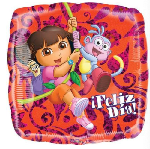 Globo de foil de personajes de 18” Dora — GloboMagic
