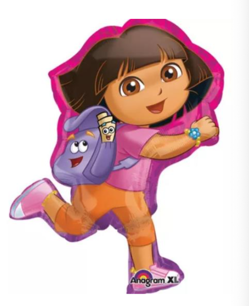 Globo de foil de personajes de 28” Dora — GloboMagic